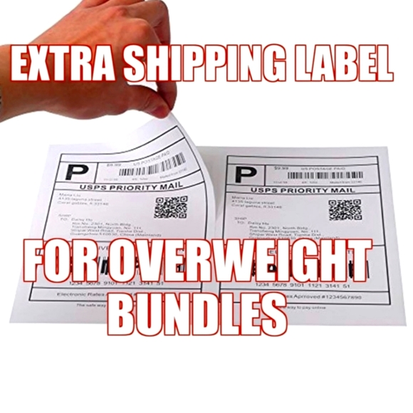 Accessories | Extra Shipping Label For Over 5lbs | Poshmark
